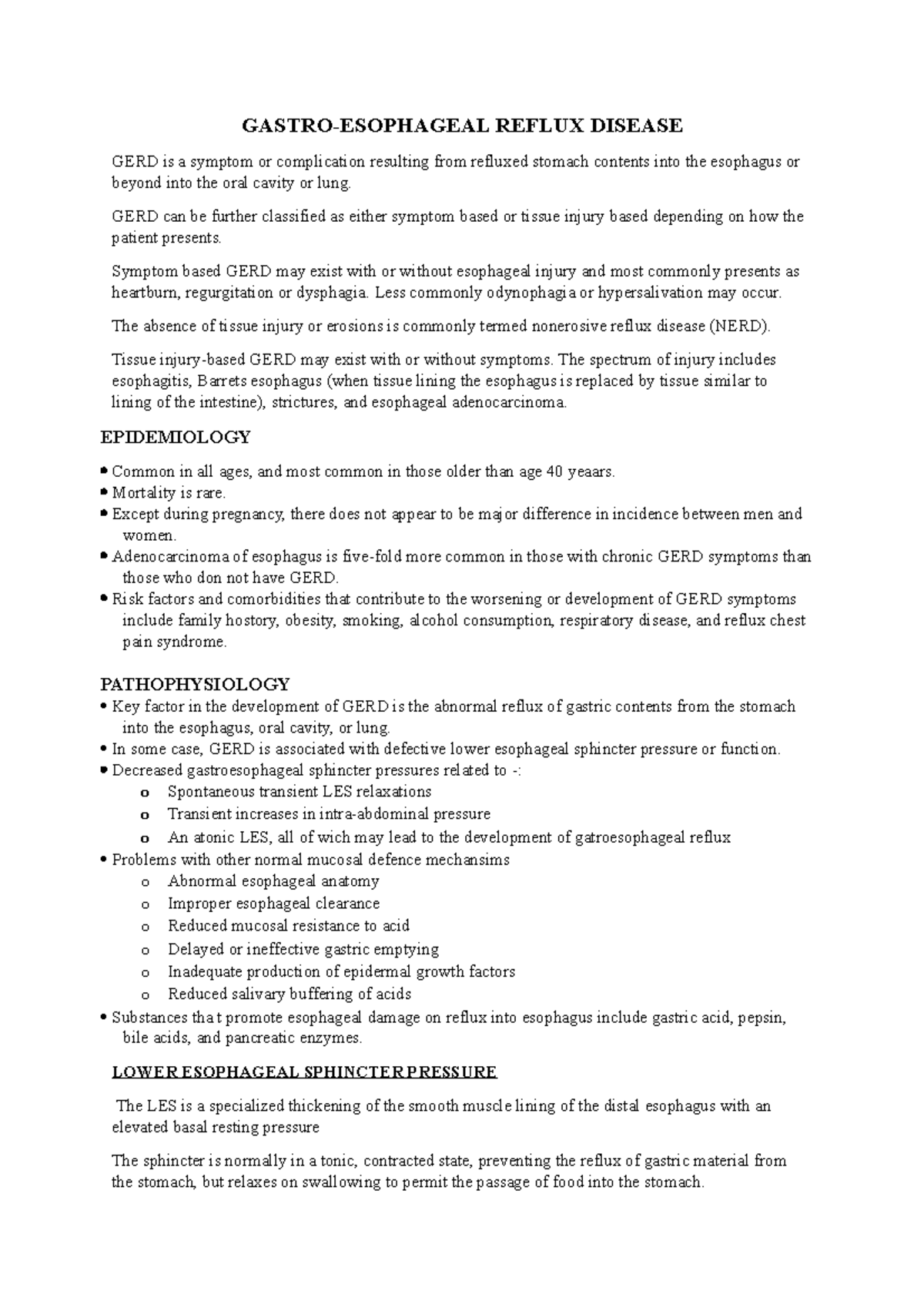 GERD - Therapy -GERD - GASTRO-ESOPHAGEAL REFLUX DISEASE GERD is a ...