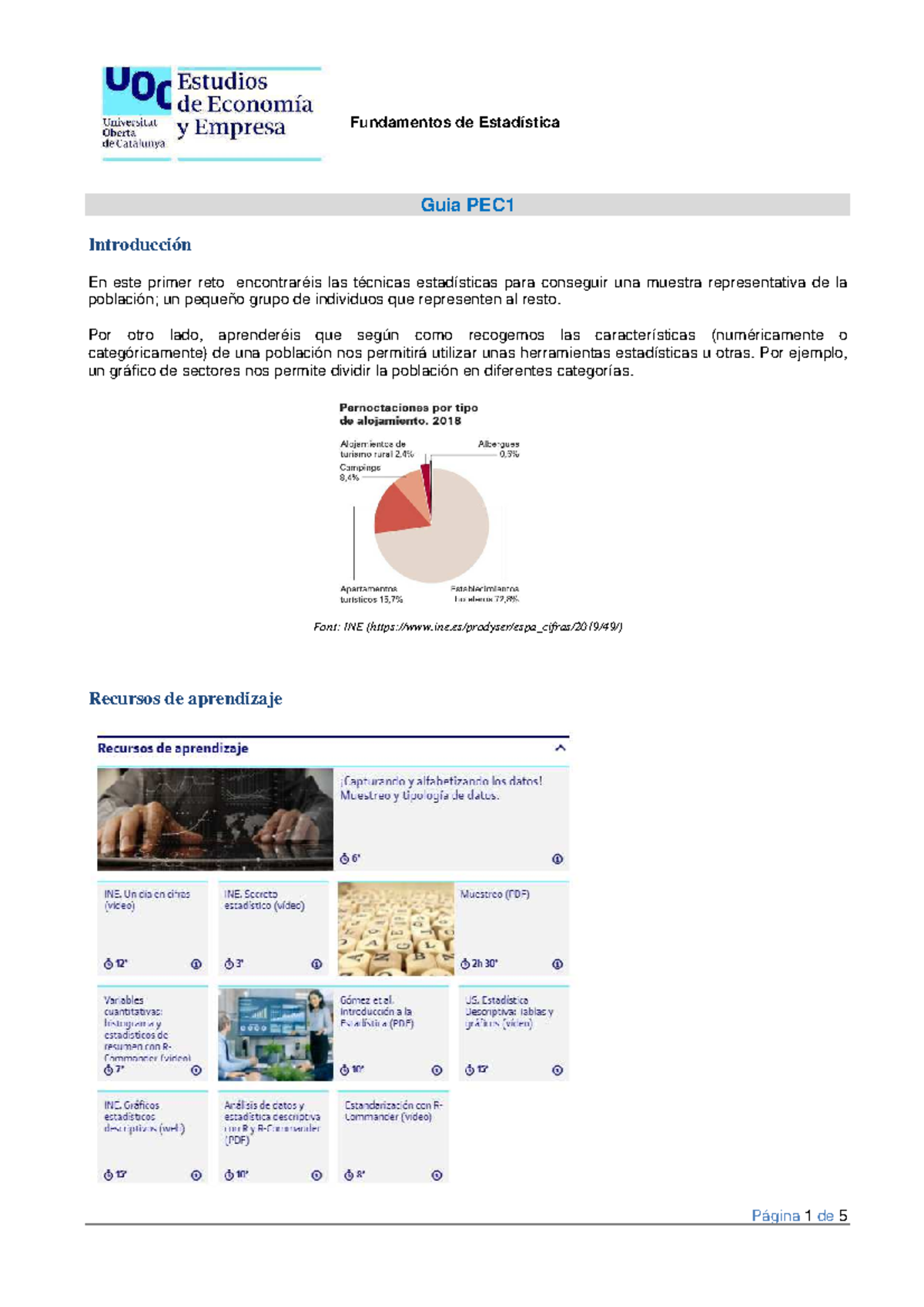 Guia PEC 1 - Guia PEC 1 - Fundamentos de Estadística Guia PEC Introducción En este primer reto ...