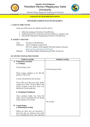 Q2 LE Science 7 Lesson-1 Week 1 - Lesson Exemplar for Science Lesson 1 ...