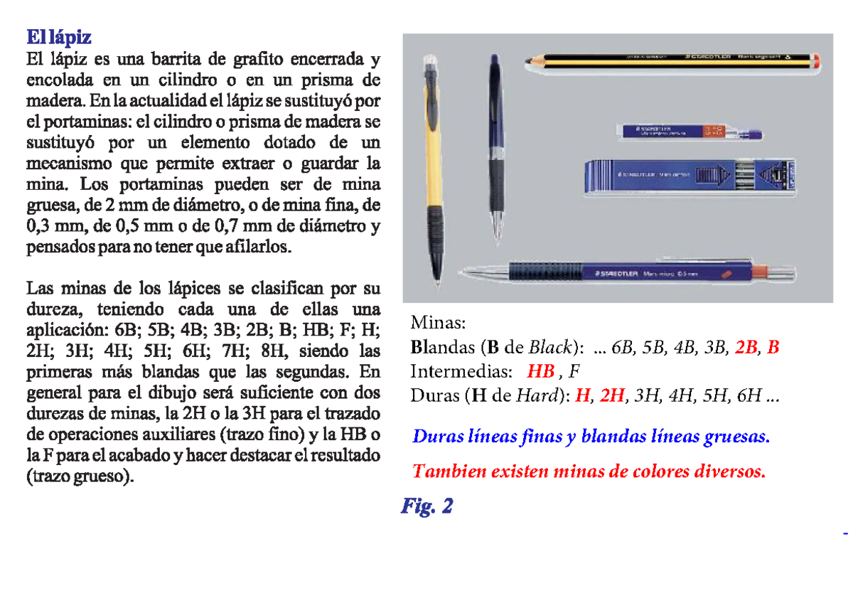 G002 - geometria - Expresión Gráfica - Minas: Blandas (B de Black ...