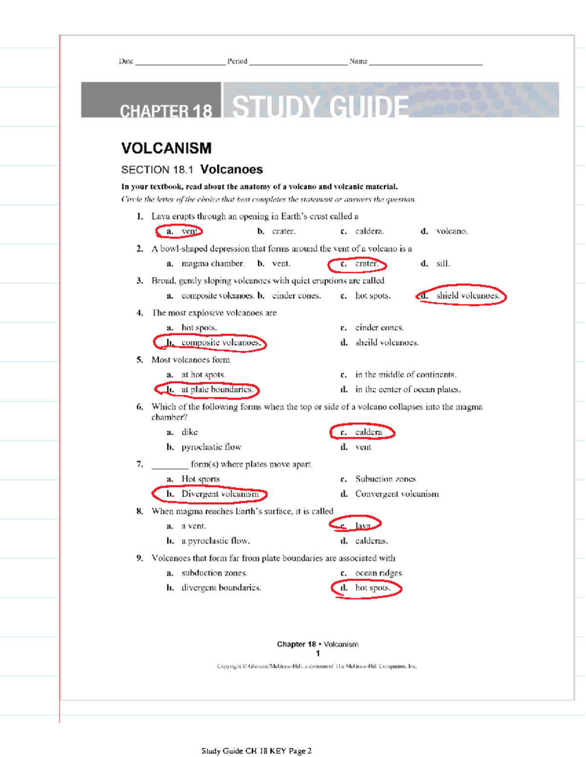 Study Guide CH 18 KEY - ch 18 key - Studocu