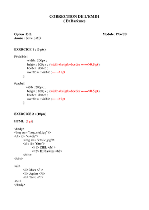 TD 3 Javascript - JAVASCRIPT Fiche TD N° 2 Année : 3ème LMD Option ...