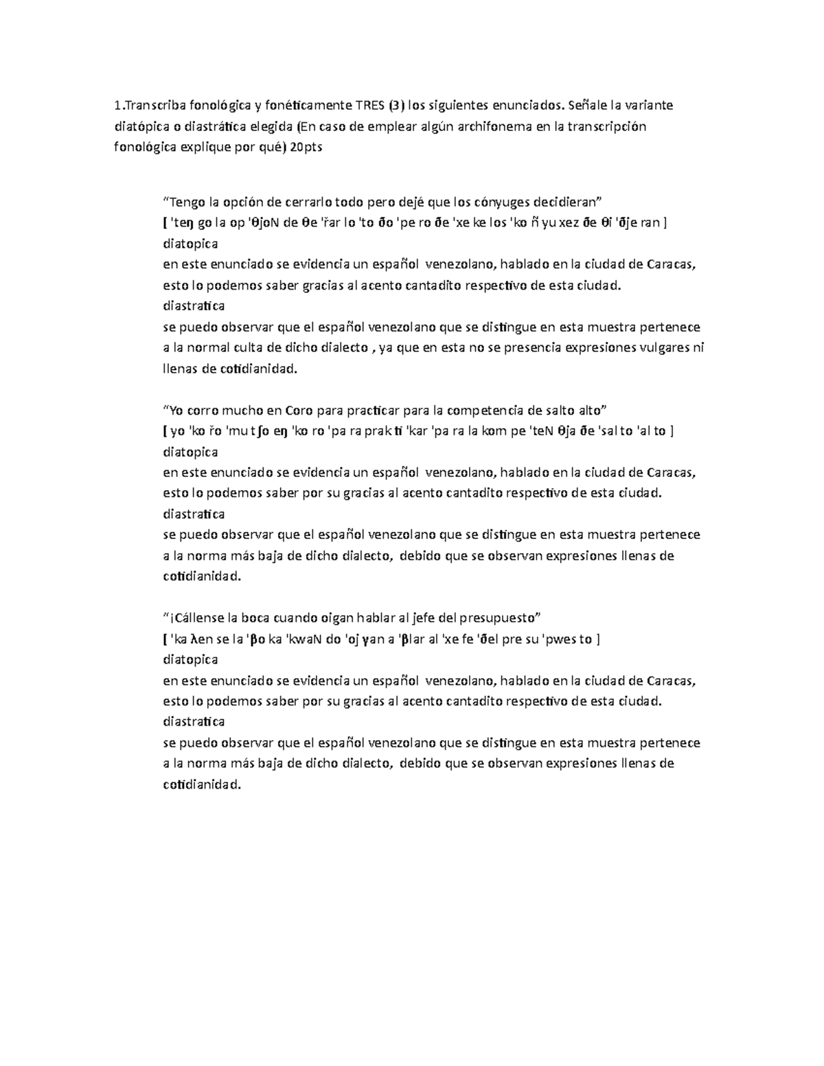 libreo de bastado sin gloria - 1 fonológica y fonéticamente TRES (3 ...