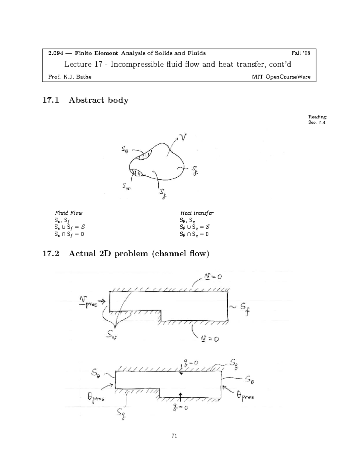 The information about incompressible fluid flow and heat transfer - 2 — Finite Element Analysis ...