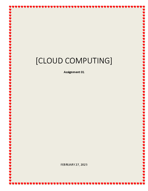 Assignment 1 1644 Tran Thanh Thanh 1003B - [CLOUD COMPUTING] Assignment 01 FEBRUARY 27, 2023 ...