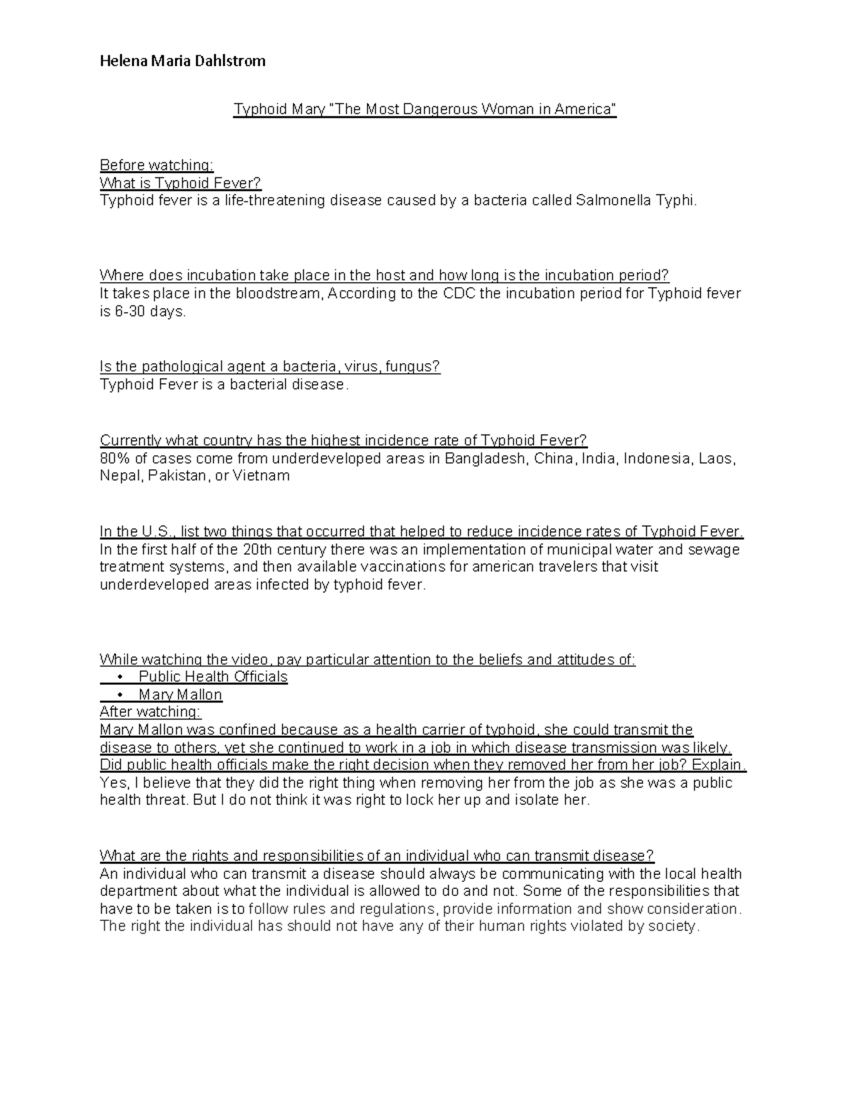 Annotated-Typhoid Mary - Helena Maria Dahlstrom Typhoid Mary “The Most ...