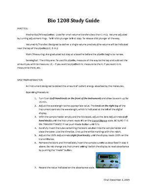 Shelby Day Enzymes I ICA : BIOL 1208 LSU - Enzymes I In-Class ...