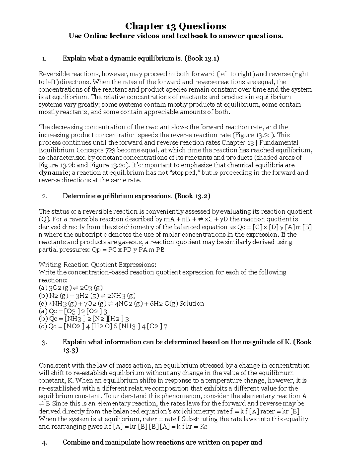 Chapter 13 Questions - help with study aid. - Use Online lecture videos ...