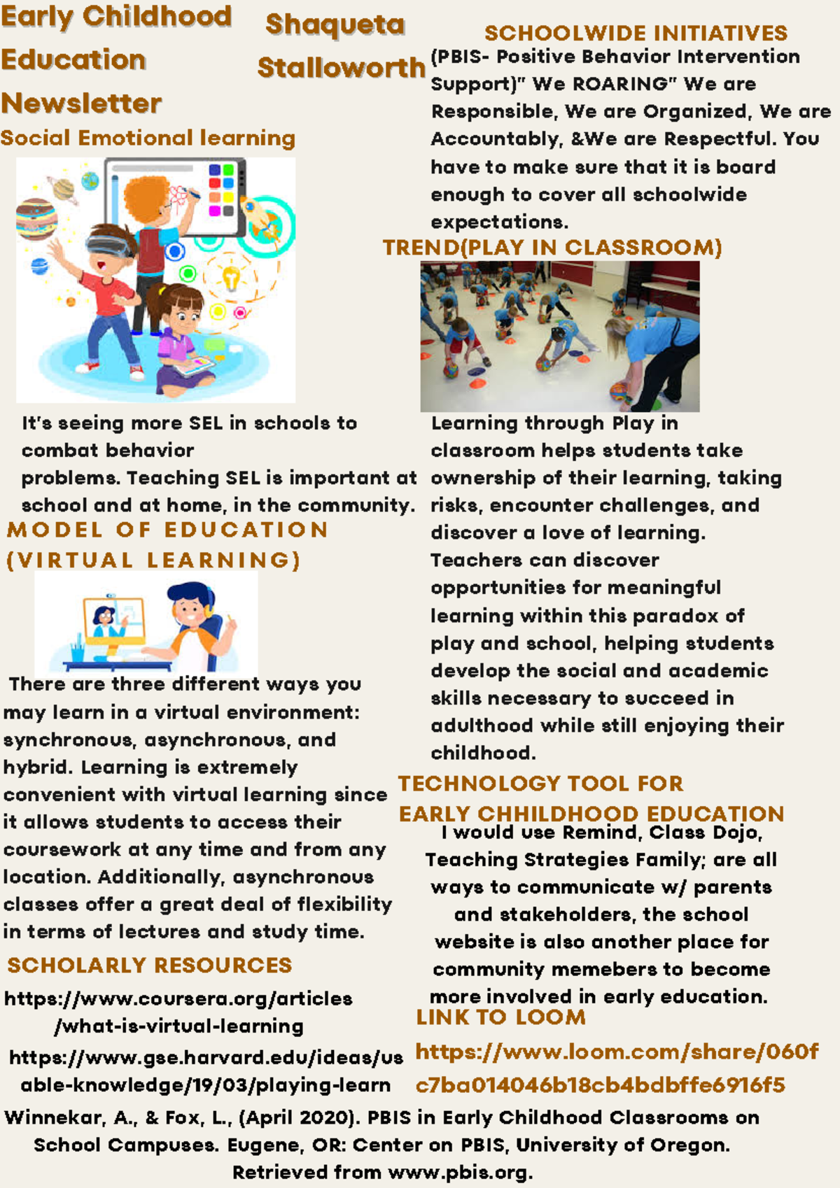 Education newsletter - Early ChildhoodEarly Childhood Education ...