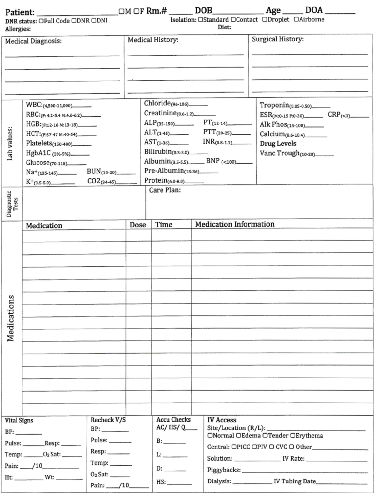 BRCC Clinical Folder - NURS 2307 - Studocu