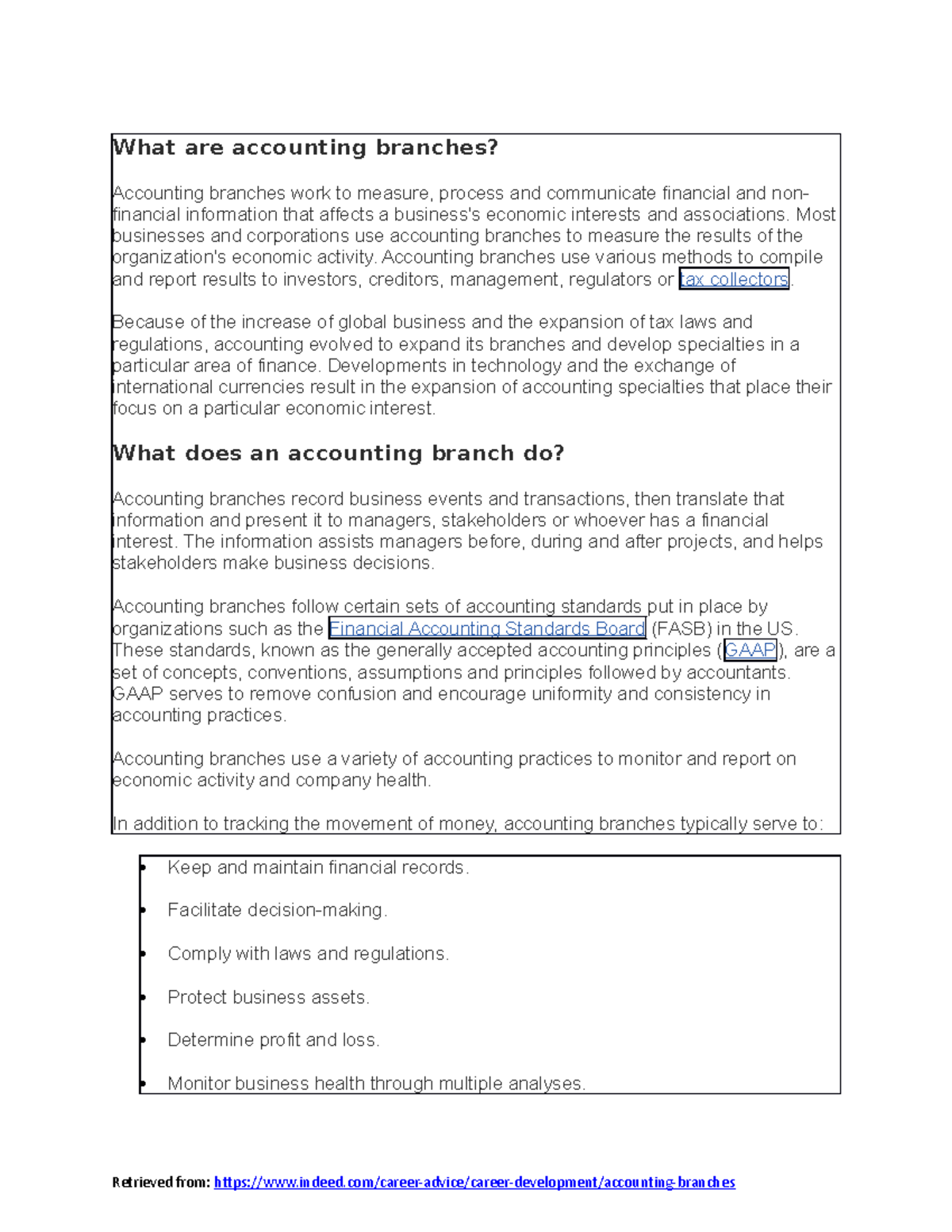Branches of Accounting - What are accounting branches? Accounting ...