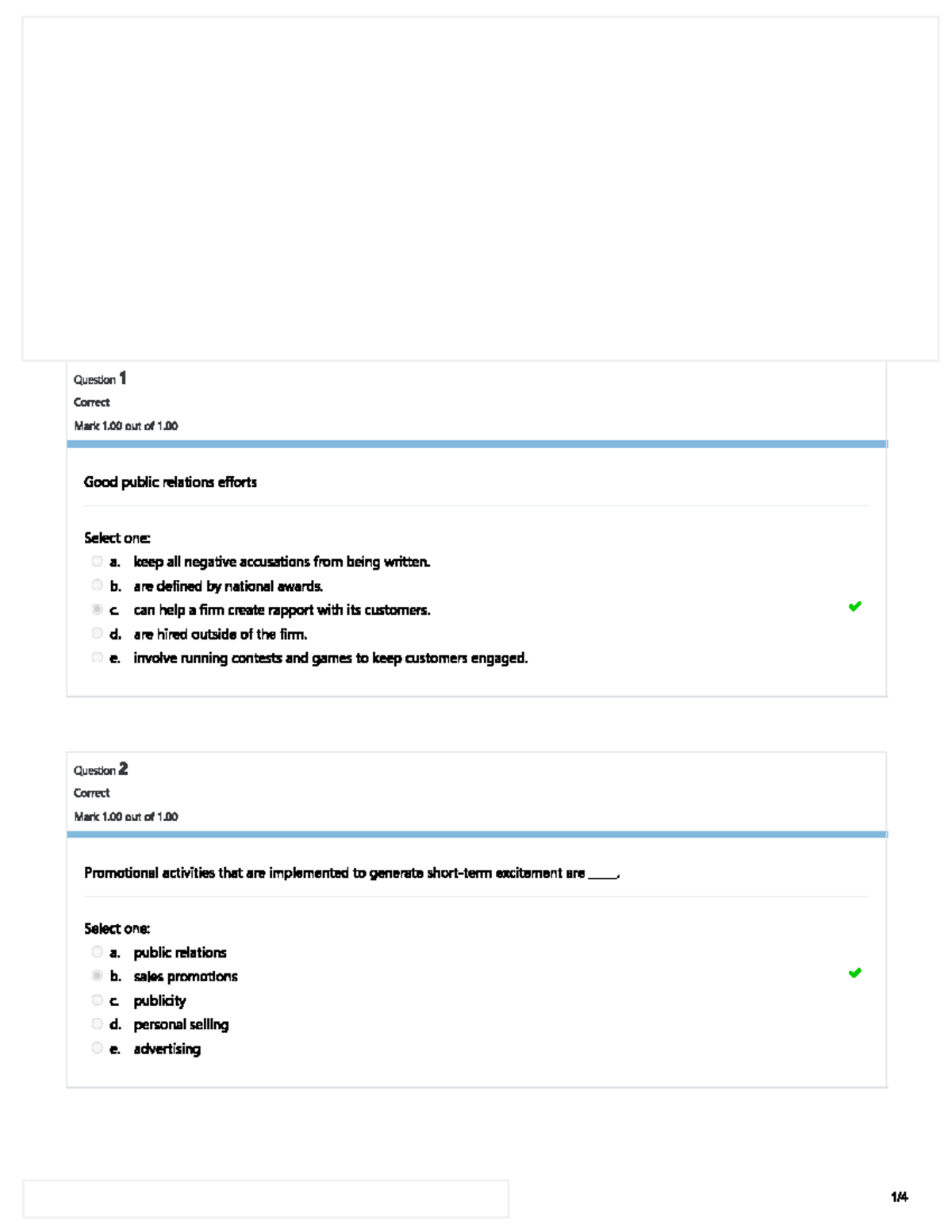 Self Quiz Unit 7 Review - BUS 2201 - Studocu