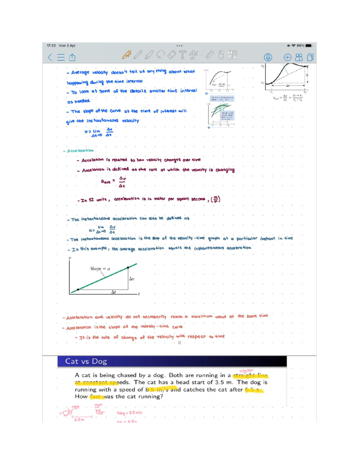 Physics 211 - Acceleration - PHYS 211 - Studocu