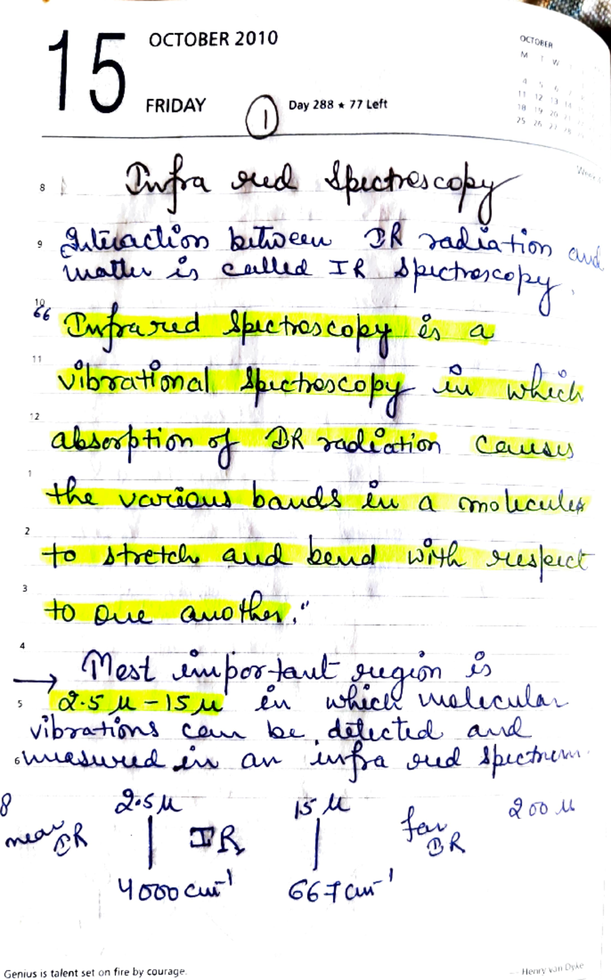 IR 1 - These notes contain a basic introduction to IR Spectroscopy ...