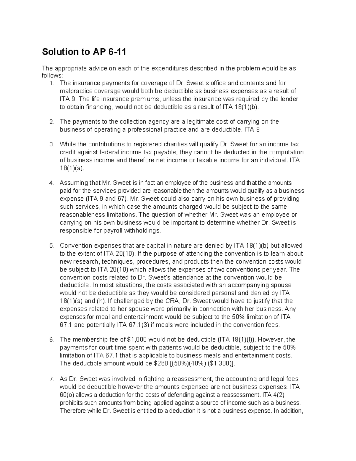 Ch 6-AP6-11 - cHPT 6 PRACTICE QUESTION - GOOD FOR REVIEW COMPREHENSIVE ...