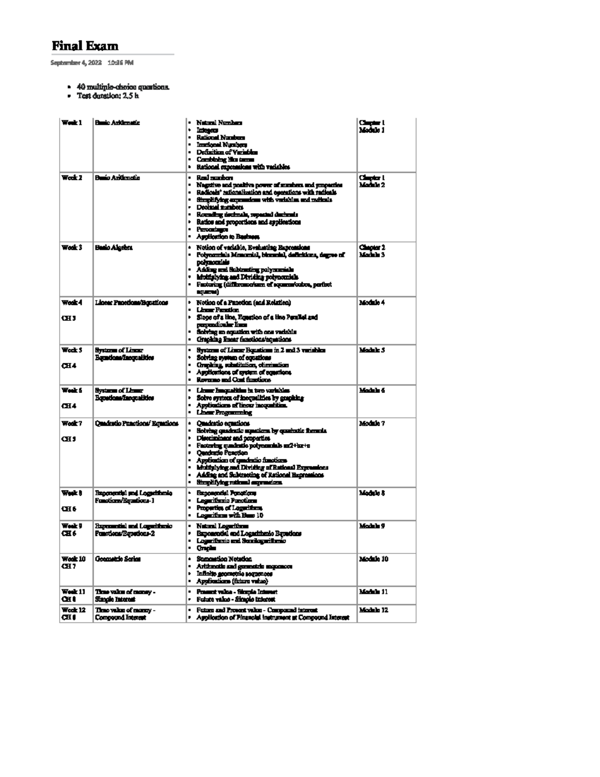 QMS 110 - QMS 110 final exam summary, all topics - QMS 110 - Studocu