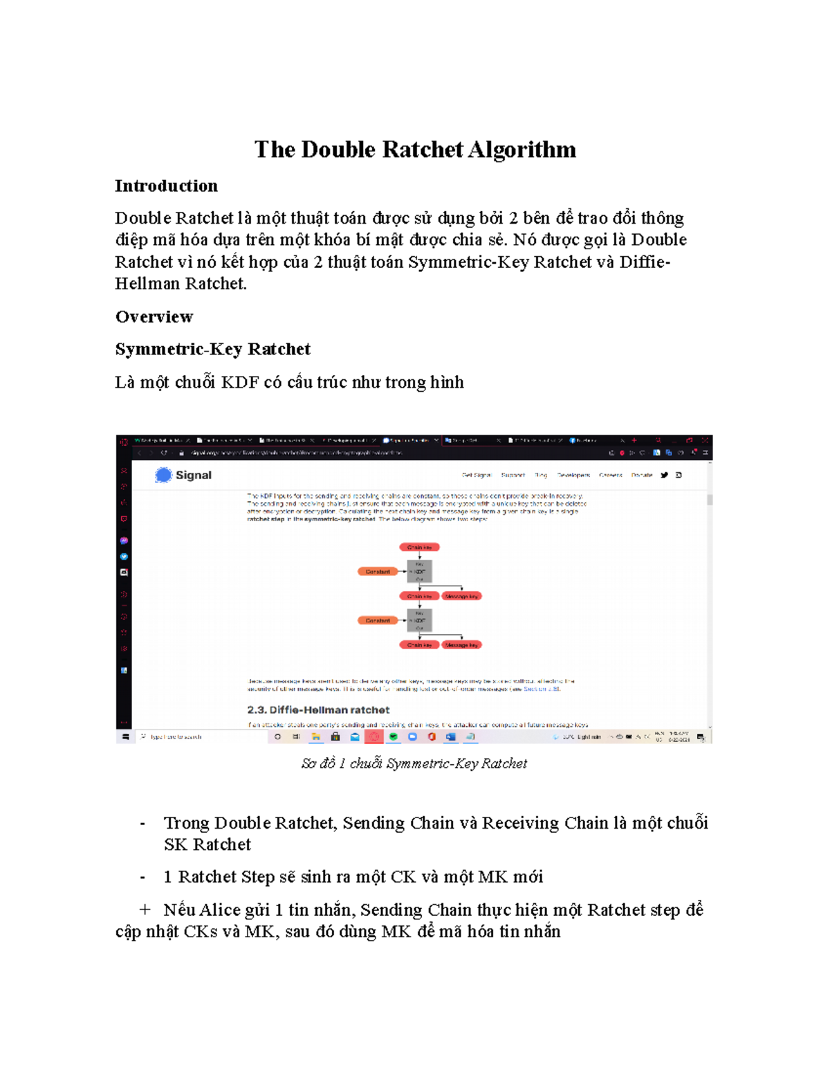 The Double Ratchet Algorithm - The Double Ratchet Algorithm Introduction Double Ratchet là một ...