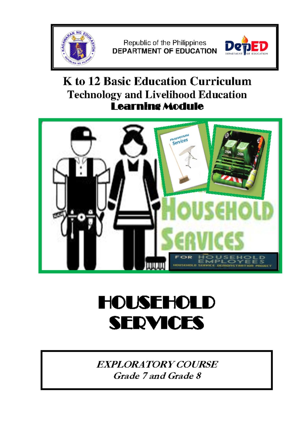Household Services LM - Summary General Education - K to 12 Basic ...