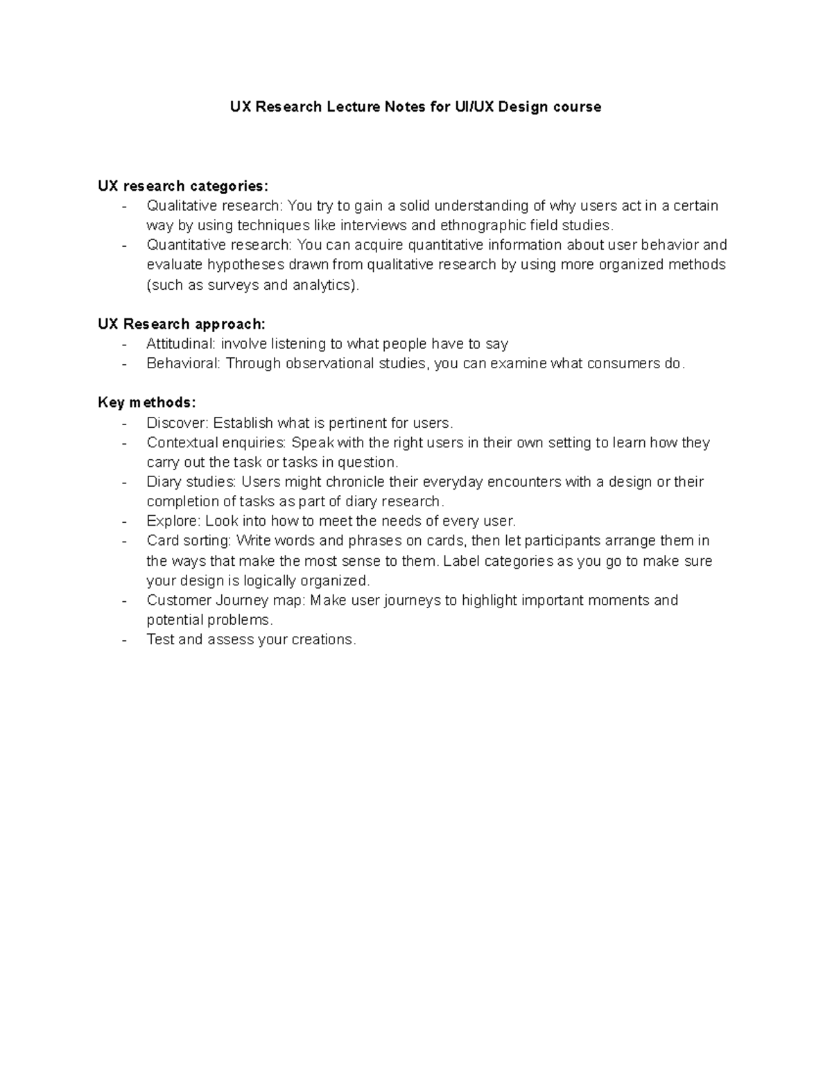 Ux Research Lecture Notes For Ui Ux Design Course Ux Research Lecture Notes For Uiux Design 9013