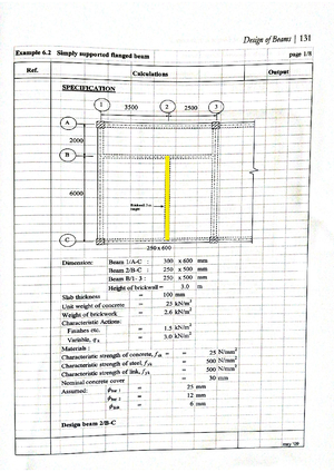 Example 1 for beam calculations - Structural Design - Studocu