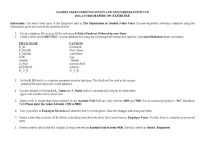 Group Test 3 DSA MS WORD G TEST 3 - GAMBIA TELECOMMUNICATIONS AND ...