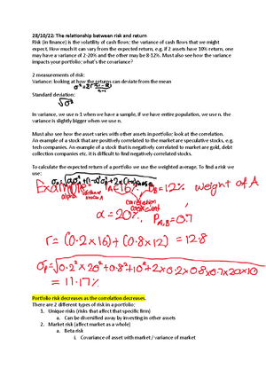 Principles of Finance - Lecture Notes - Principles of Finance Time ...