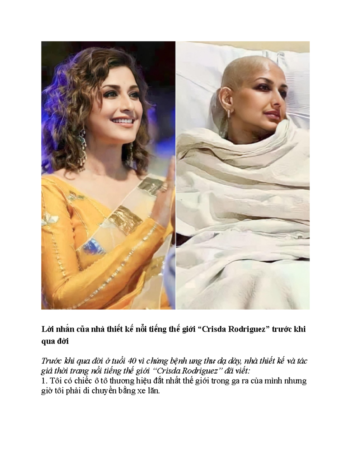 Lời nhắn của nhà thiết kế nổi tiếng thế giới - Lời nhắn của nhà thiết ...