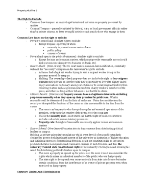 Property Law Kainen attack outline - Contracts Spring 2017 - Johnson ...