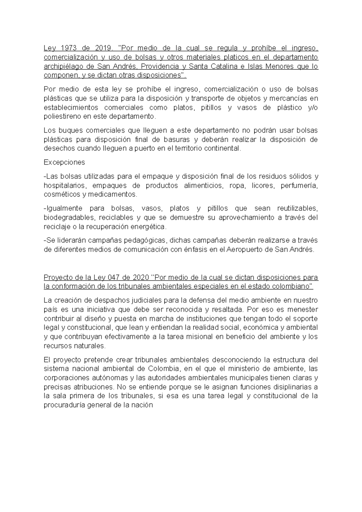 Ley 1973 y Ley 047 - Información importante, leyes. - Ley 1973 de 2019 ...