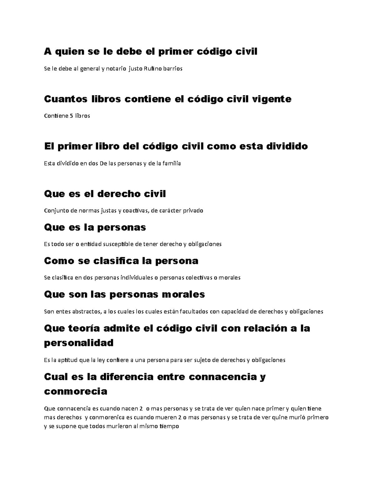 Derecho civil - A quien se le debe el primer código civil Se le debe al ...