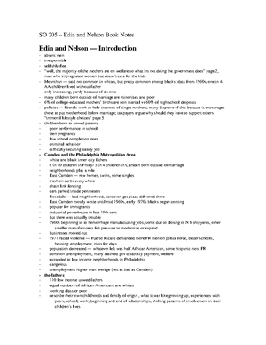 SOC 205 - Maxwell Greenberg - SOC 205 11/30/ Parts of an abstract 1 ...