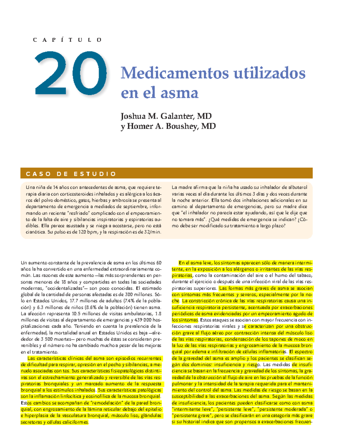 20 - capitulo - Medicamentos utilizados en el asma Joshua M. Galanter ...