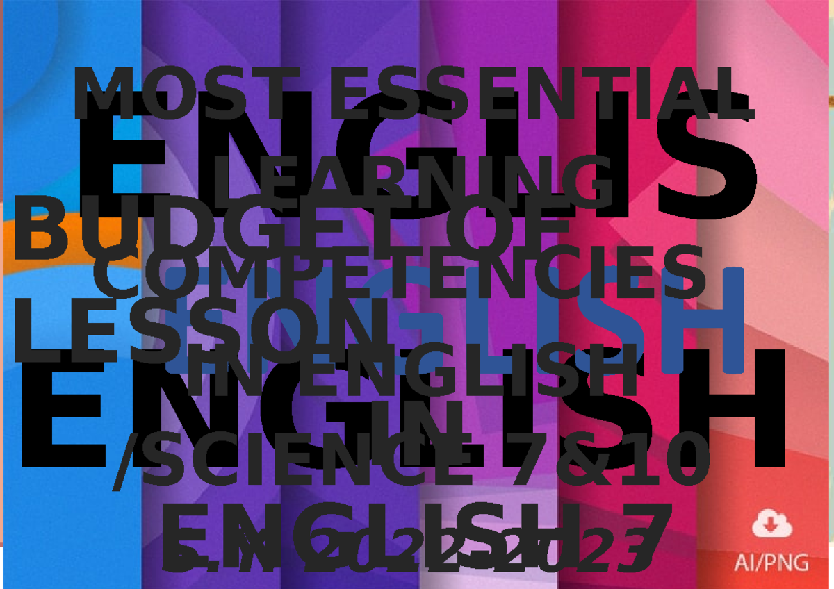 Bulliten - bulletin - ENGLIS ENGLISH ENGLISH BUDGET OF LESSON IN ...