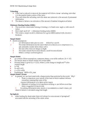 MCHE 3920 Ch. 27 Notes - Manufacturing Process Choice and Process ...
