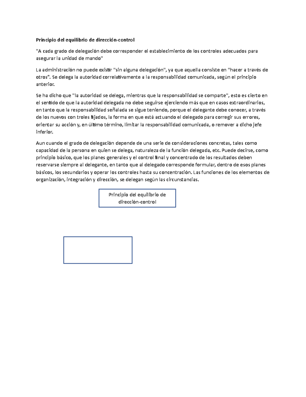 Principio del equilibrio de dirección - Principio del equilibrio de dirección-control "A cada ...