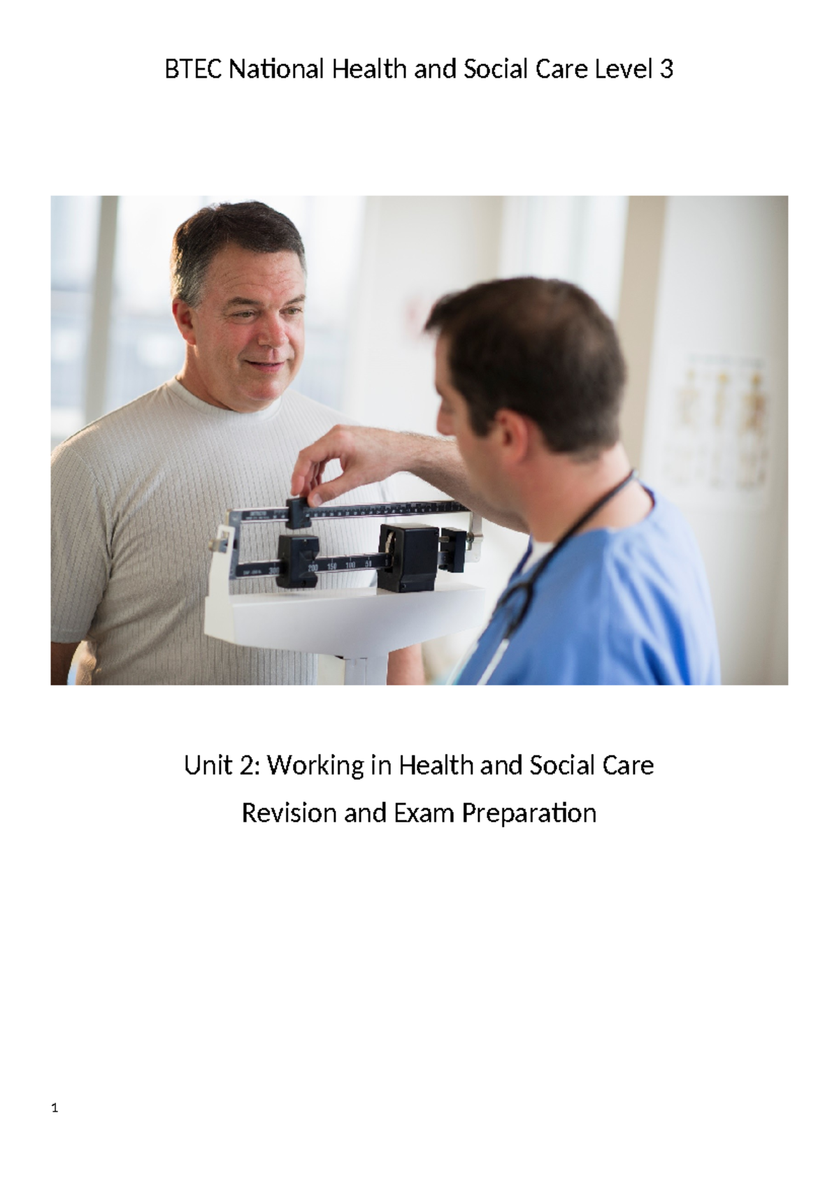 BTEC HSC Unit 2 Part 5 Revision and Exam Prep - BTEC National Health ...