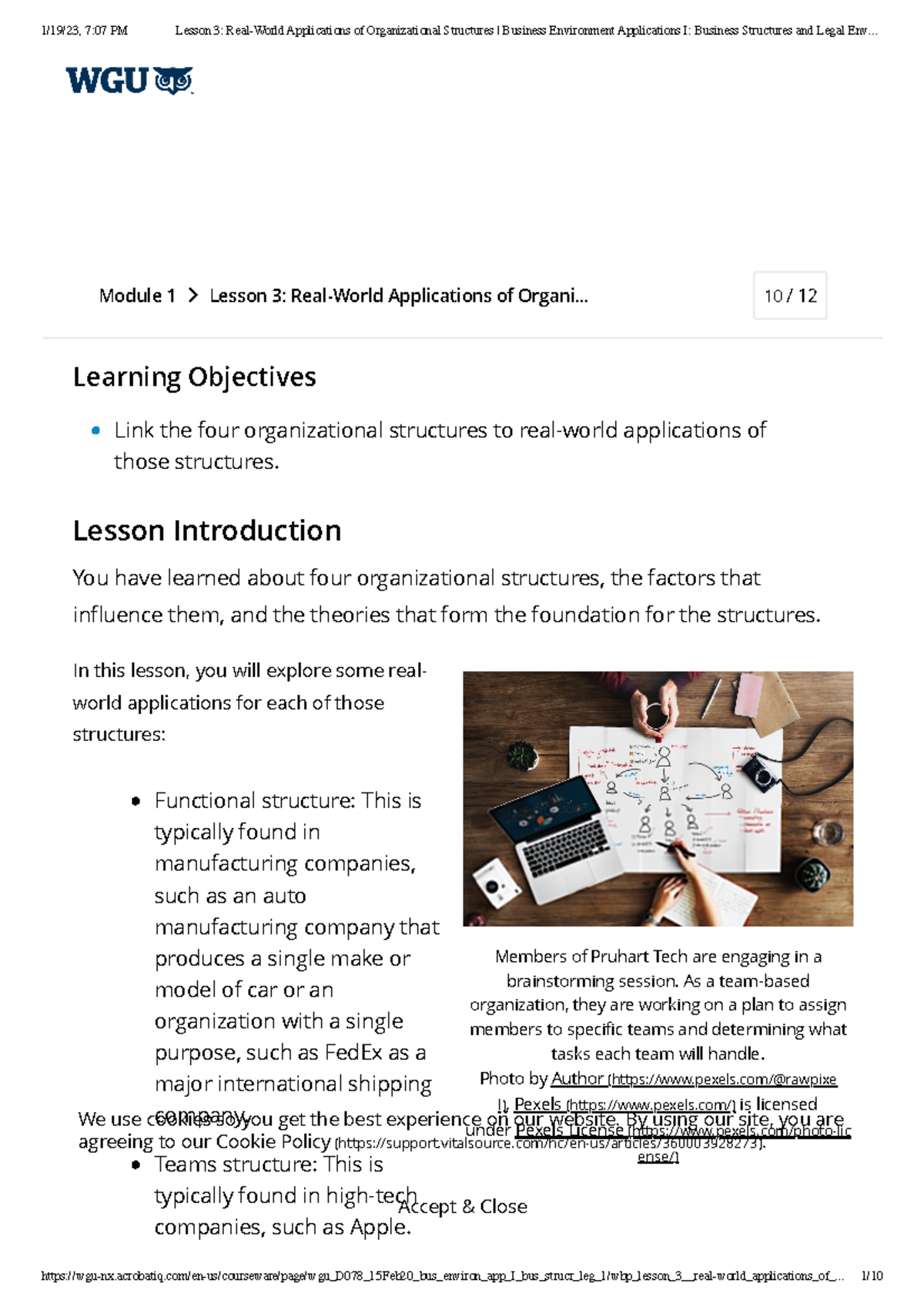 Lesson 3 Real-World Applications of Organizational Structures Business ...