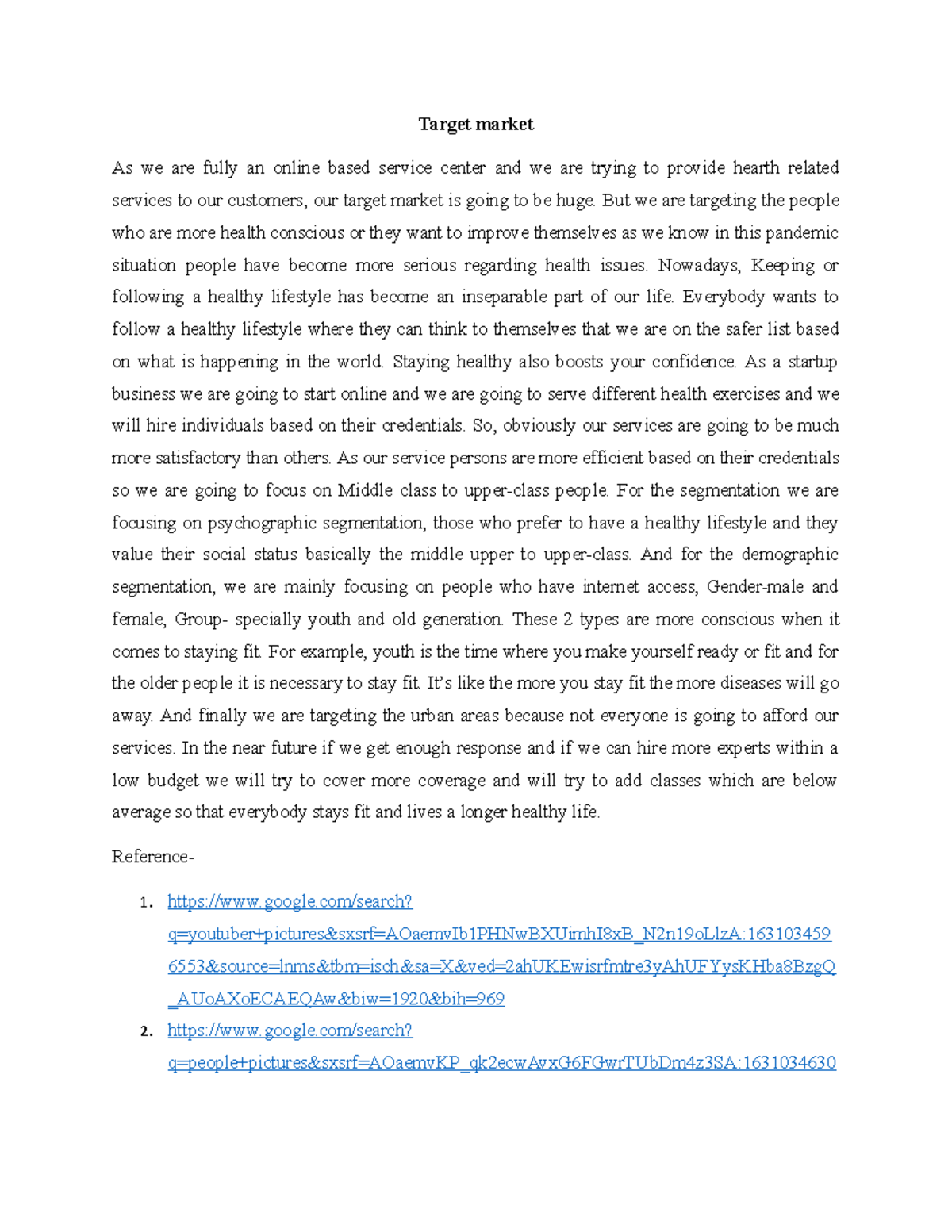 Updated Target market+ references - MGT - NSU - Studocu