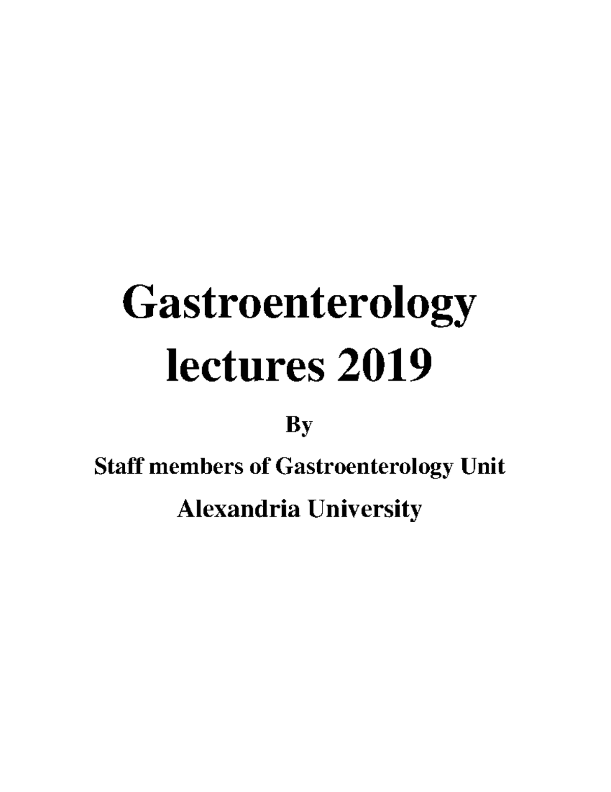 Git Lecture Notes 2019 Human Anatomy Gastroenterology Lectures 2019 By Staff Members Of