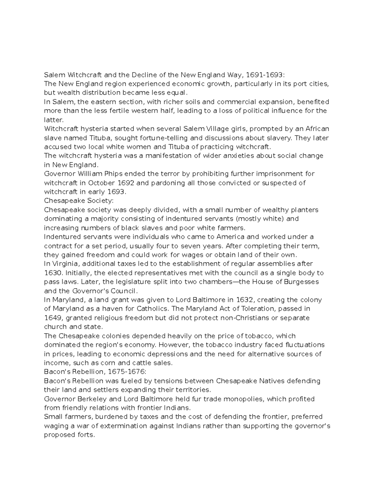 Salem Witchcraft - n/a - Salem Witchcraft and the Decline of the New ...