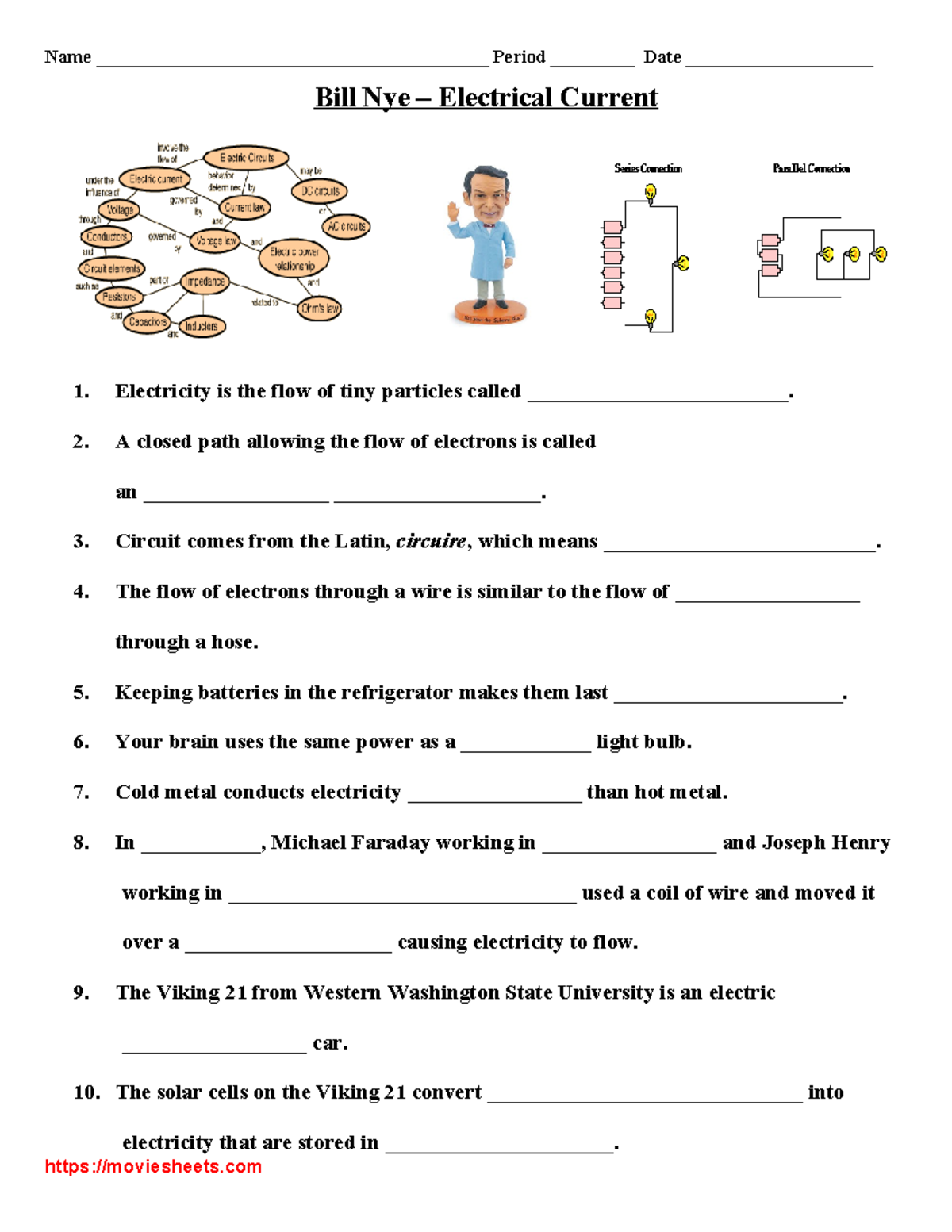 Bill Nye Electrical Current 071017 - Name ...