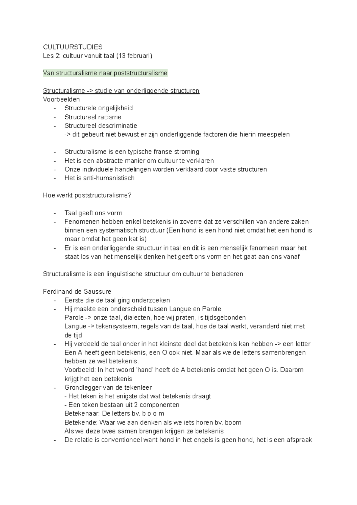 Cultuurstudies - Les 1 culturele studies op Sint-Lukas Brussel ...