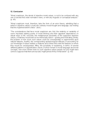 Ethics J>L> MACKIE - Discuss Mackie’s analysis of the meaning of ‘good ...