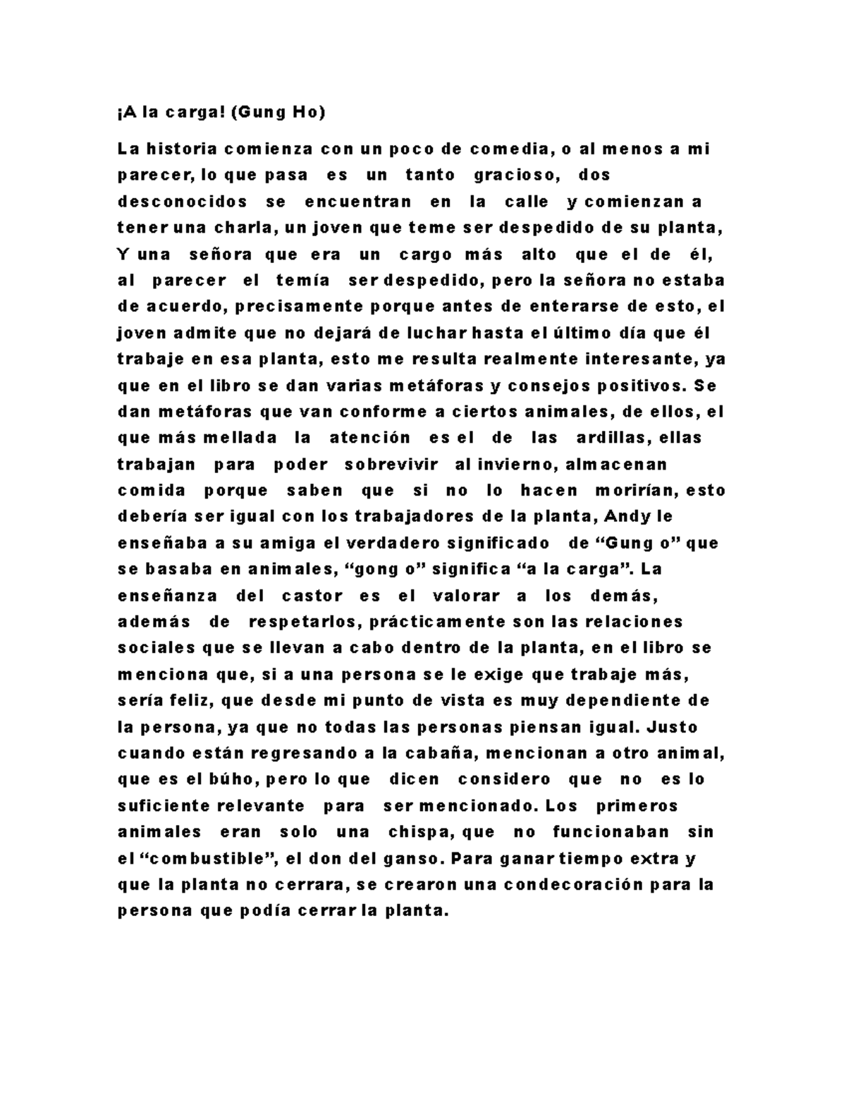 A la carga - fafafaf - ¡A la carga! (Gung Ho) La historia comienza con ...