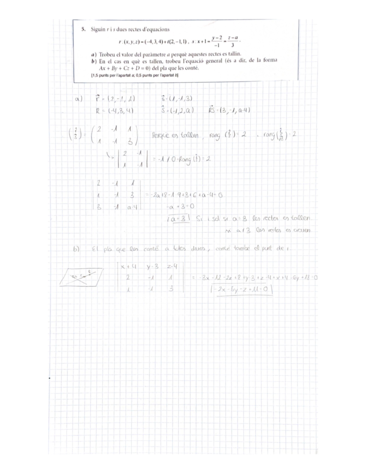 Exercici Matemàtiques Geometria per practicar - Matemáticas - Studocu