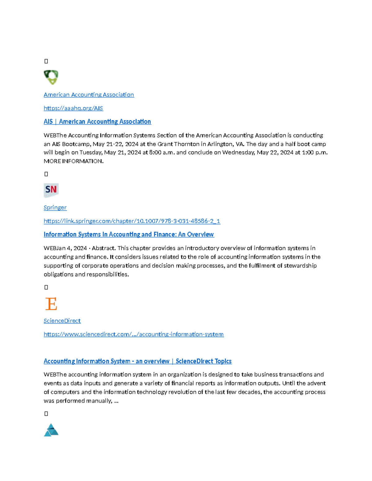 Bachelor of Science in Accountancy - American Accounting Association ...