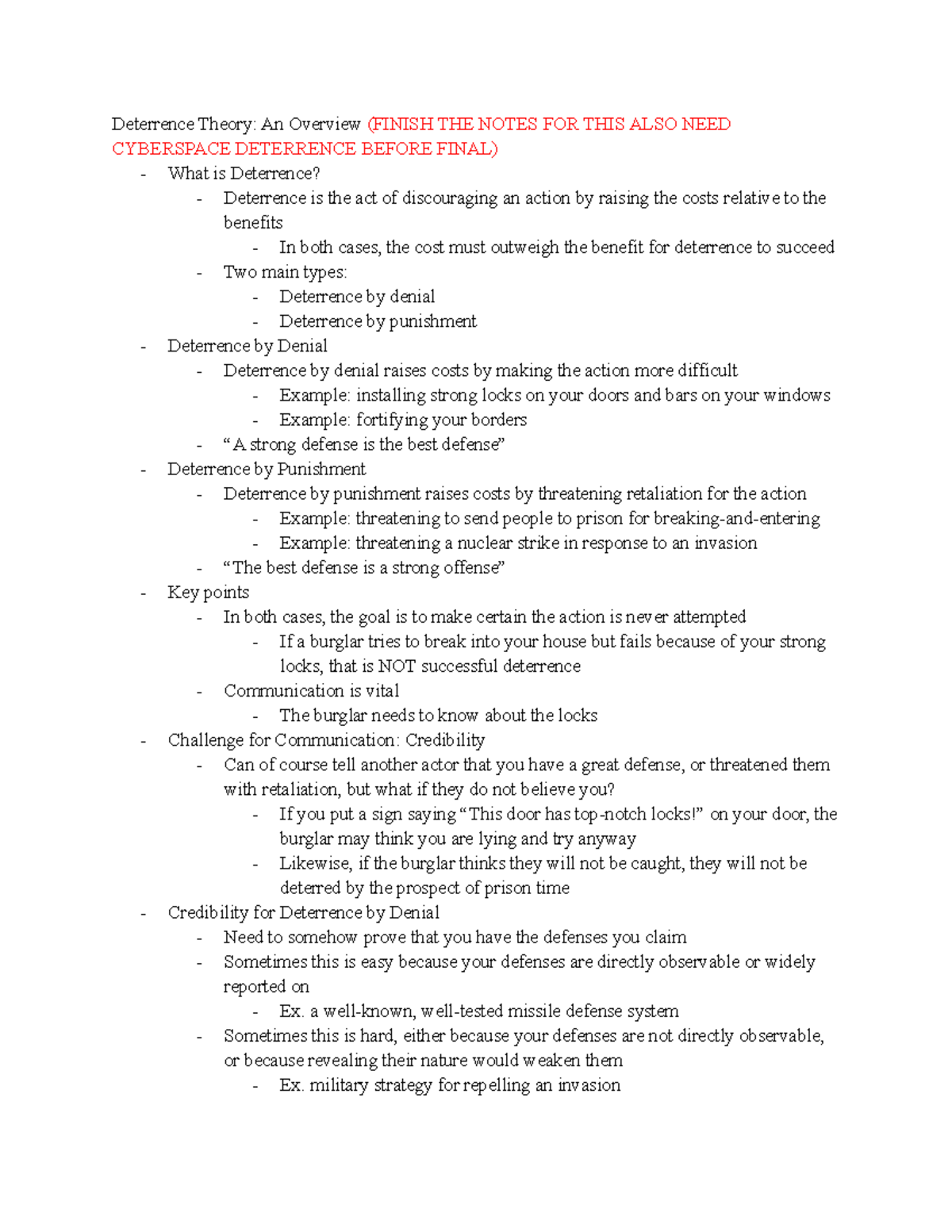 Deterrence Theory An Overview - a well-known, well-tested missile ...