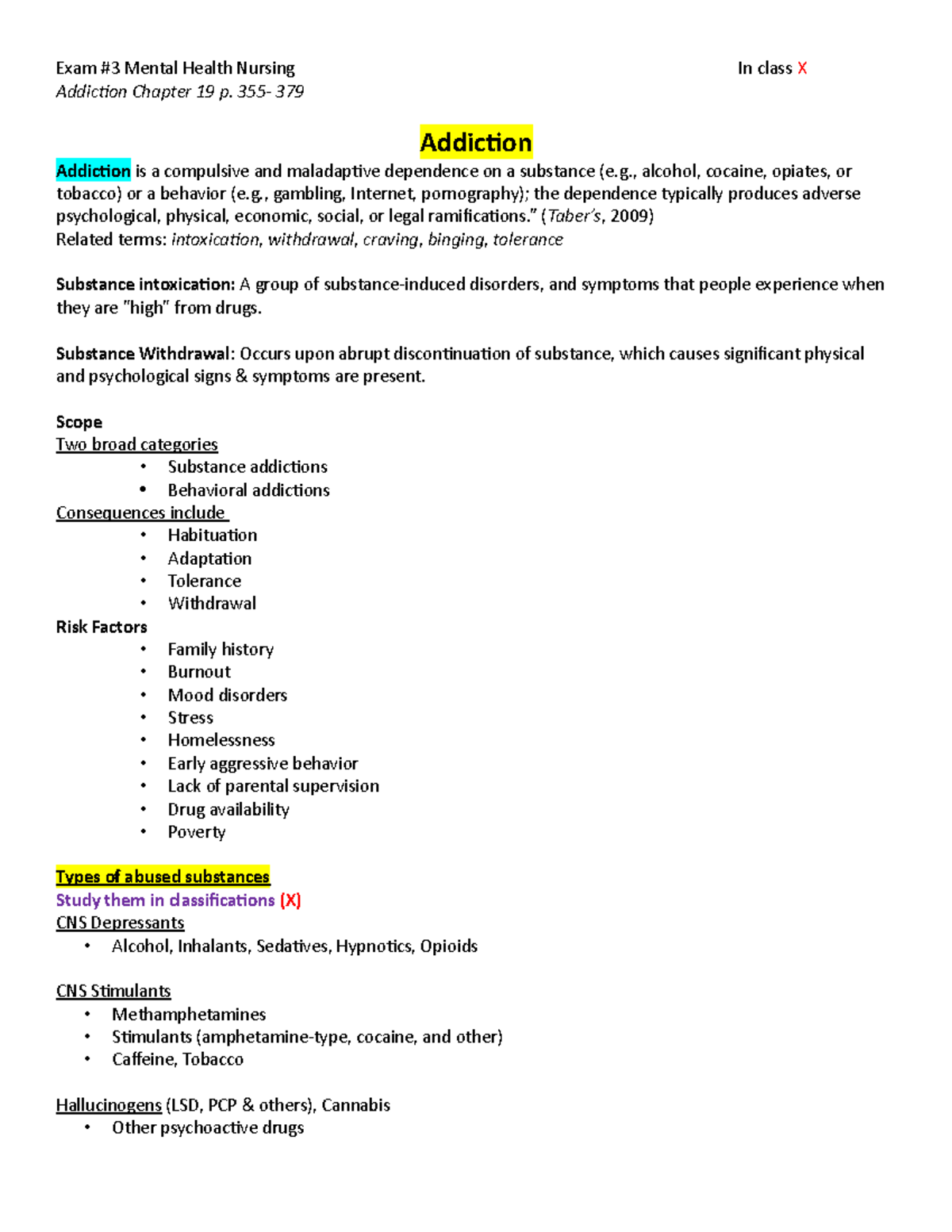 Addiction Chapter 19 p - 355- 379 Addiction Addiction is a compulsive ...