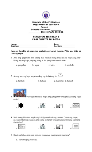 Araling Panlipunan Quarter 4 Module 1 - ARALING PANLIPUNAN QUARTER 4 ...