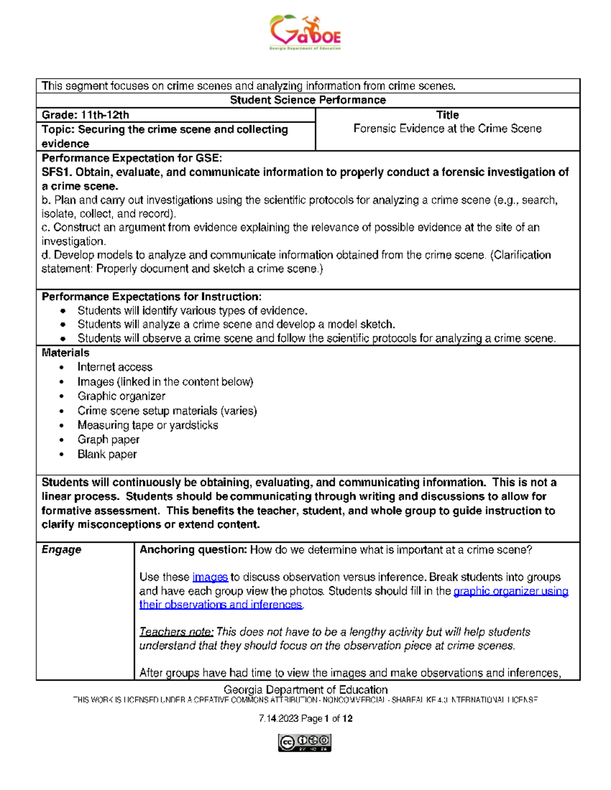 Science forensics frameworks crime scene investigations part2 - ANTH ...